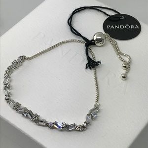 Pandora | Jewelry | Pandora Sparkling Ice Cube Slider Tennis Bracelet ...
